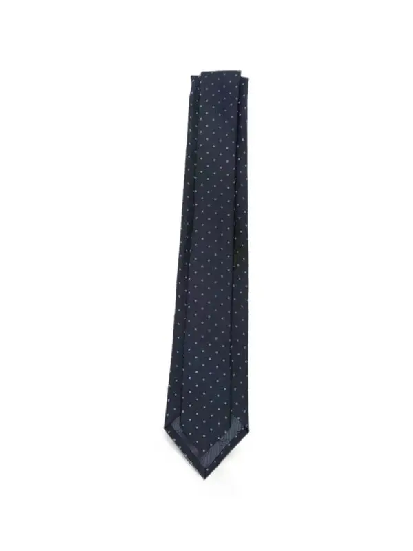 Emporio Armani Polka-dot Silk Tie