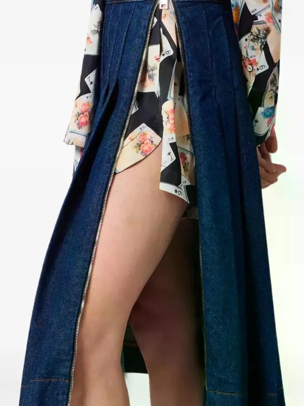 MSGM Pleated Zip-fastening Midi Skirt
