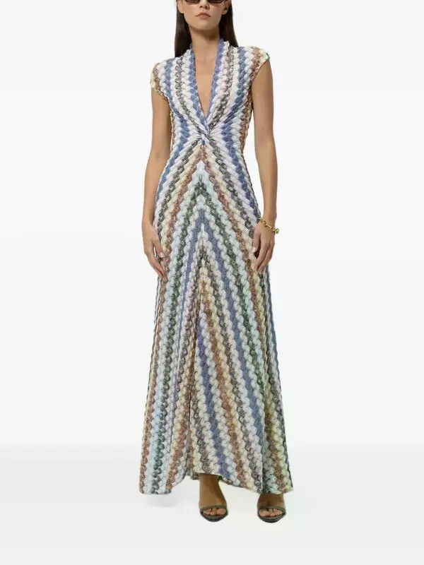 Missoni Torchon Raschel Maxi Dress - Blue