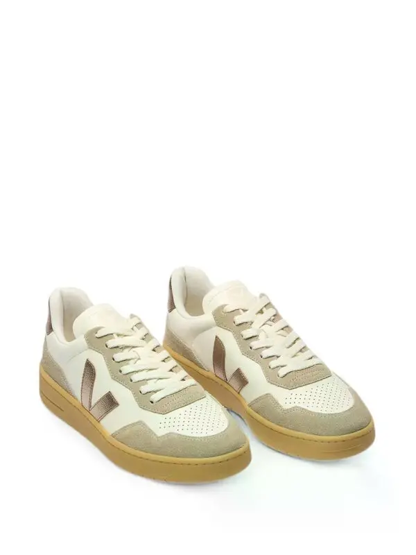 VEJA V-90 Leather Pure Bronze Natural Sneakers