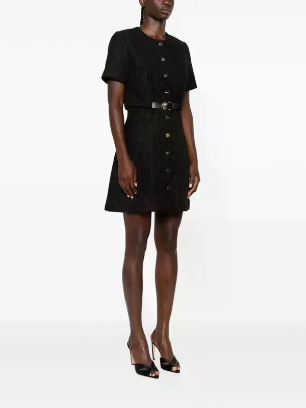 Sandro Belted Button-front Mini Dress