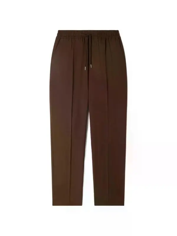 Sandro Elasticated Wool Trousers - Brown