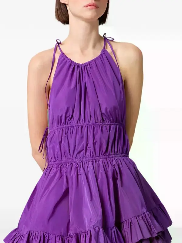 MSGM Ruffled Tiered Mini Dress