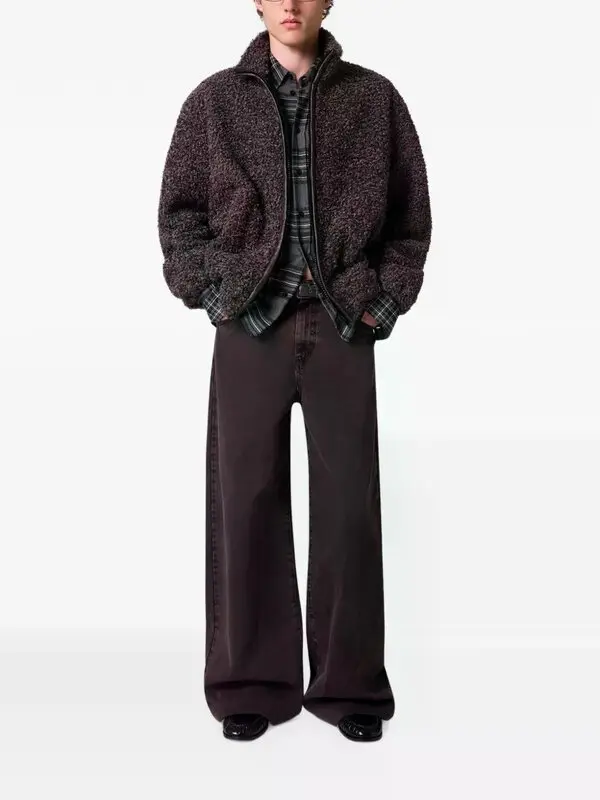 MSGM Logo-patch Bouclé Jacket