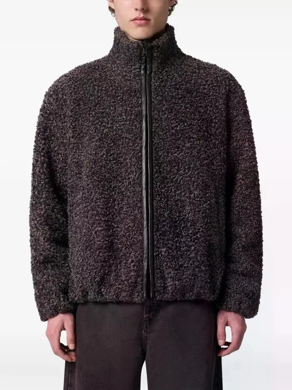 MSGM Logo-patch Bouclé Jacket