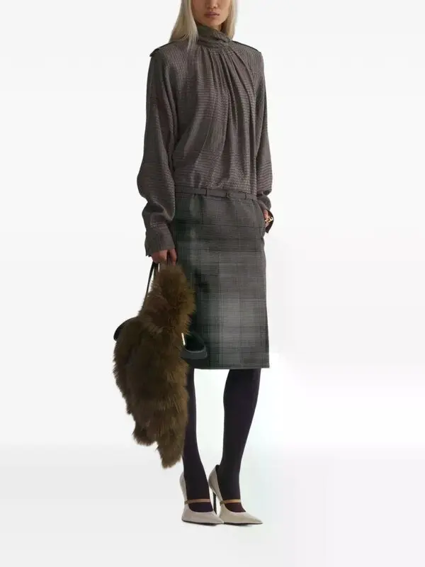 MUGLER Midi Hybrid Shirt Dress