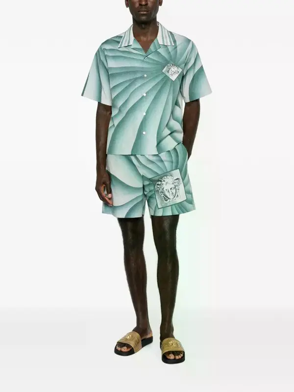 Versace The Vortex Medusa-print Shorts
