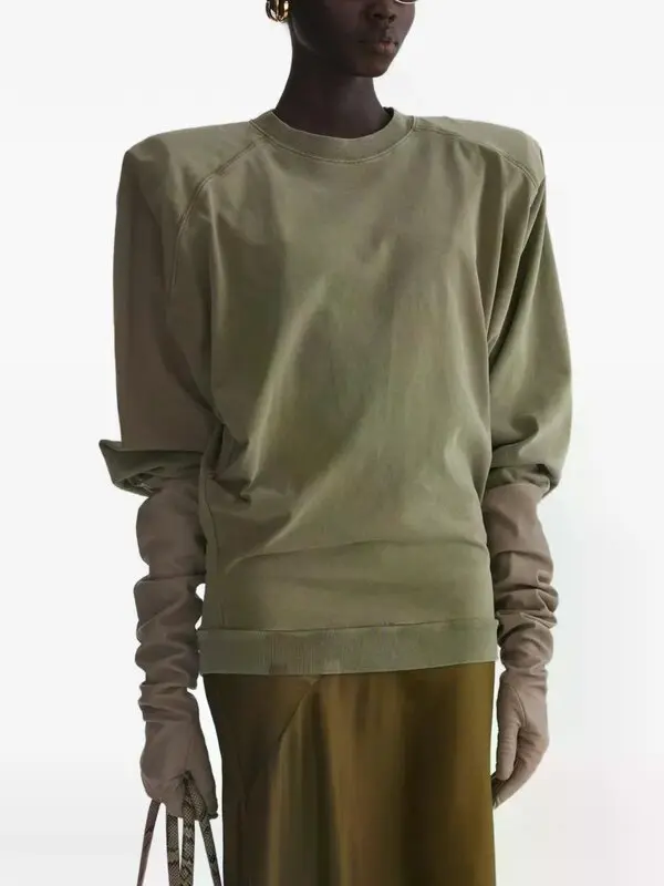 MUGLER Bat Long Sleeve T-shirt - Neutrals