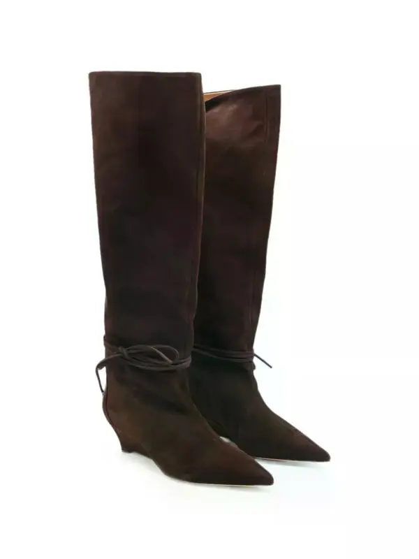 ODISSI Lace-up Wedge-heel Boots