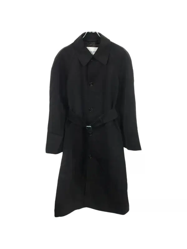 Burberry 2020s Belted Wool Coat - Black