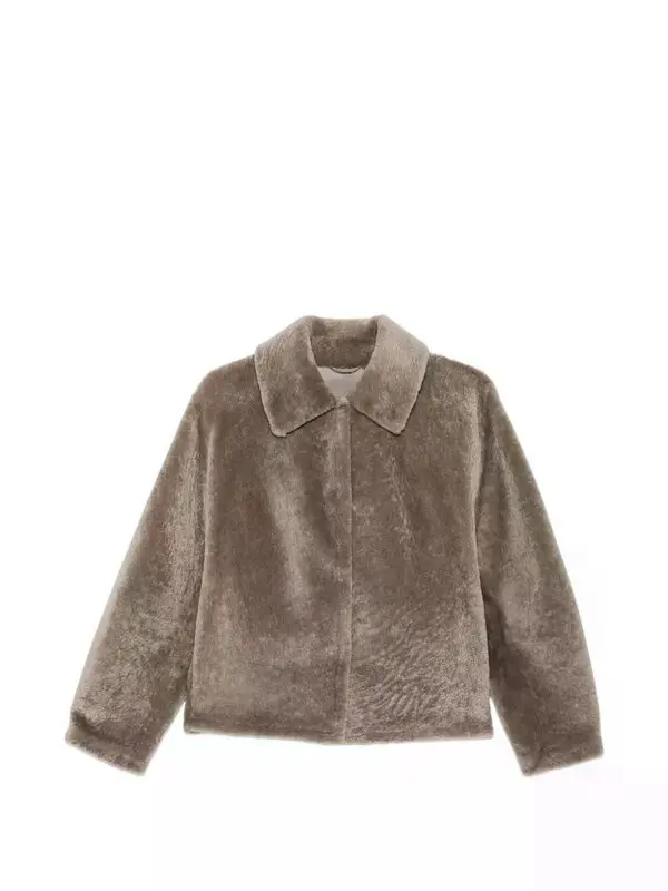 MANZONI 24 Shearling-finish Collared Jacket