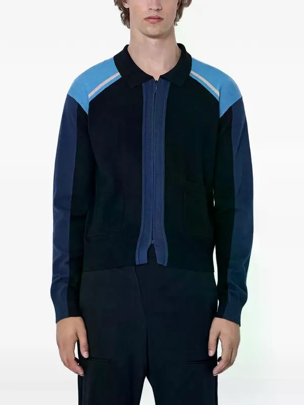 KIKO KOSTADINOV Contrast-panel Zip-front Sweater