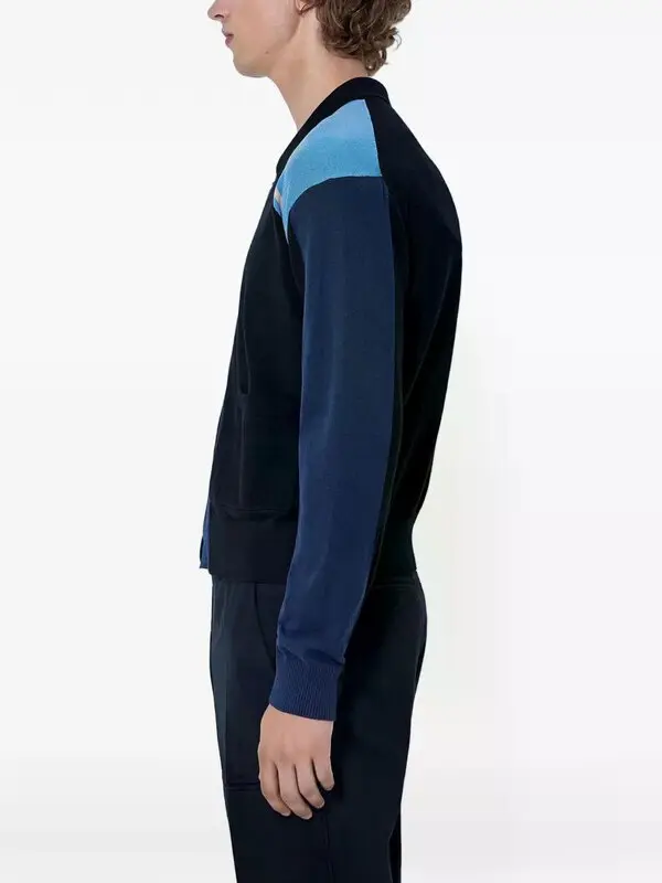 KIKO KOSTADINOV Contrast-panel Zip-front Sweater