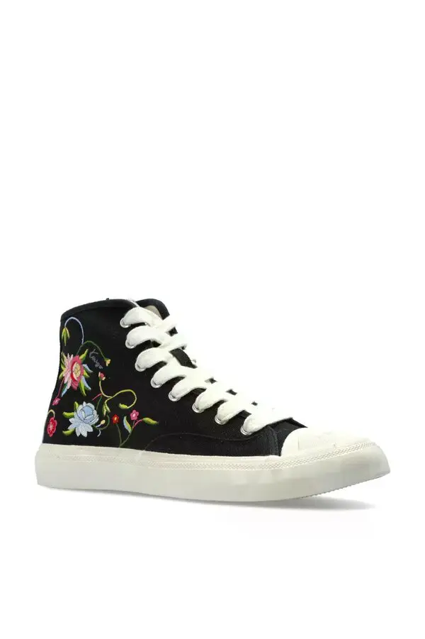 Kenzo Hoshi High Floral-embroidered Sneakers