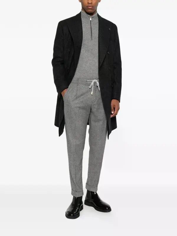 Eleventy Drawstring Pleated Trousers