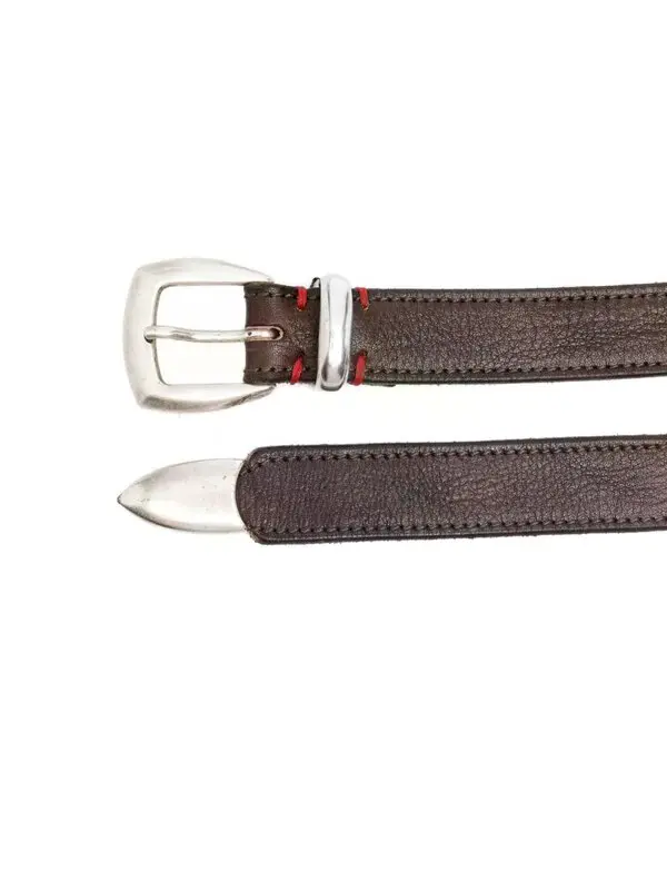 Eleventy Buckle-fastening Leather Belt