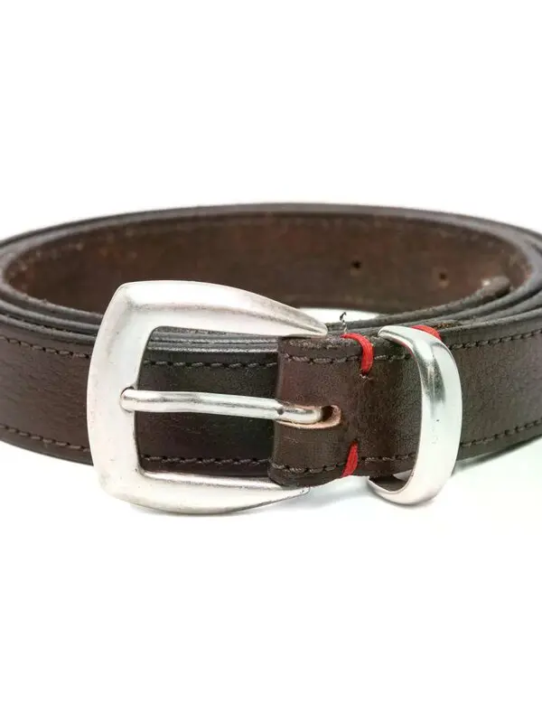 Eleventy Buckle-fastening Leather Belt