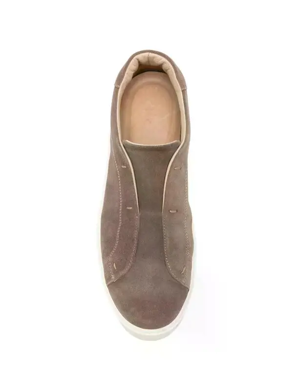 Eleventy Slip-on Suede Sneakers