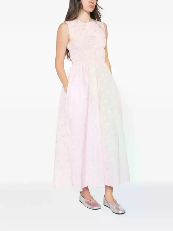 Cecilie Bahnsen Christy Floral-jacquard Dress - Pink