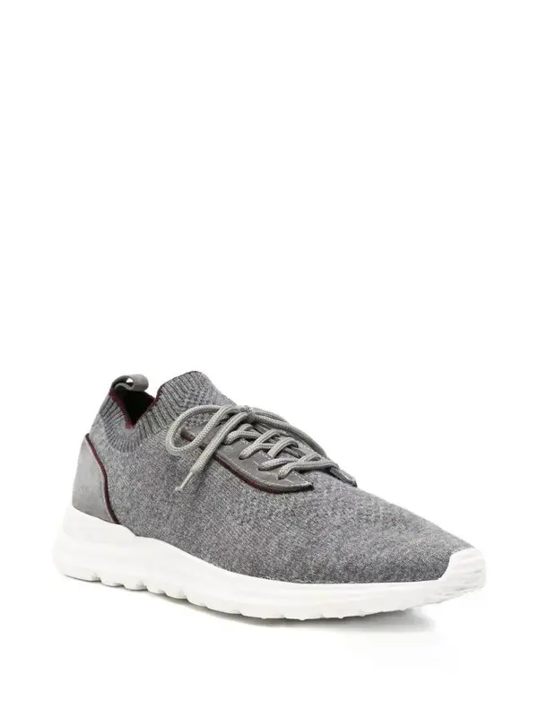 Eleventy Panelled Knit Sneakers