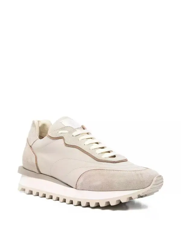 Eleventy Panelled Ridged-sole Sneakers