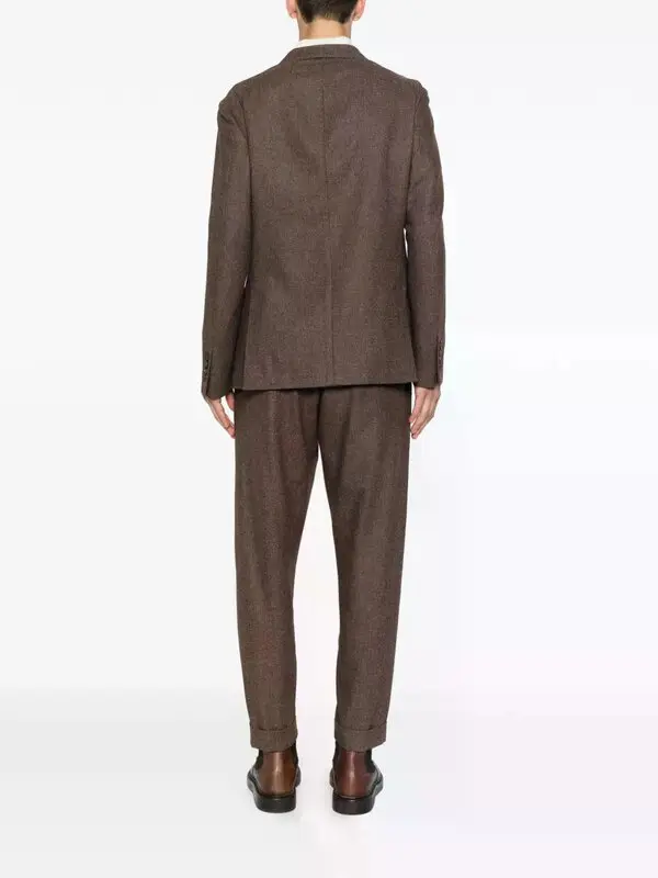 Eleventy Drawstring-waist Notched-lapels Suit