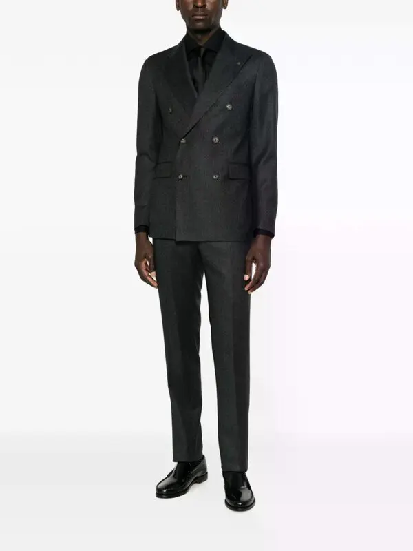 Tagliatore Double-breasted Wool Suit - Grey