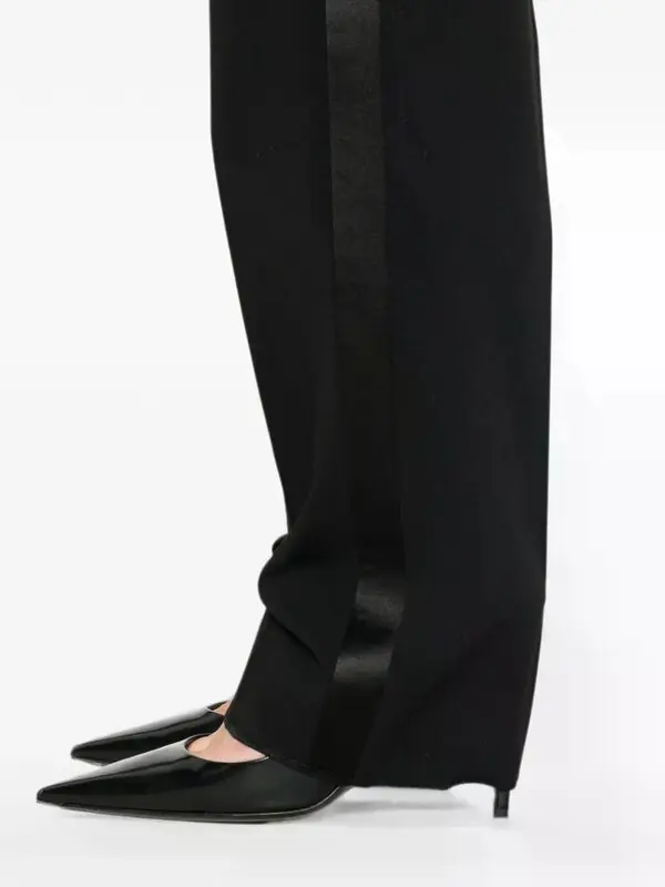 Giorgio Armani Satin-trim Pleated Trousers