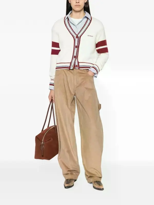 DARKPARK Corduroy Wide Leg Trousers - Neutrals