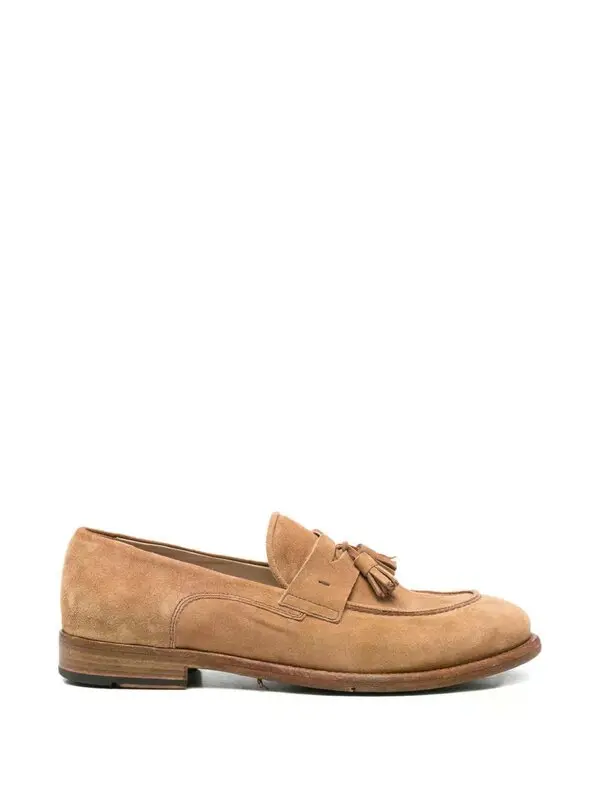 Eleventy Tassel-detail Suede Loafers