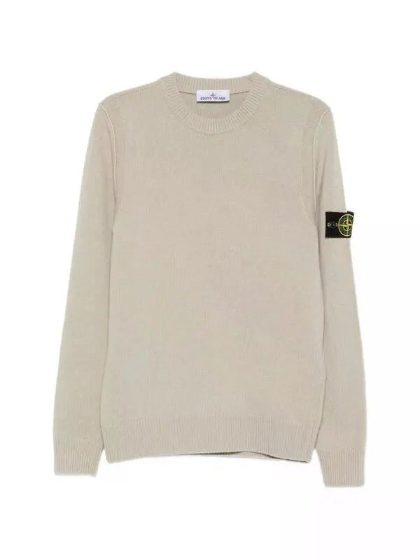 Stone Island 5100072 Lambswool Sweater - Neutrals