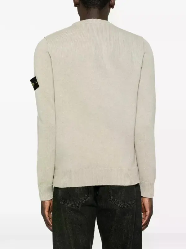 Stone Island 5100072 Lambswool Sweater - Neutrals