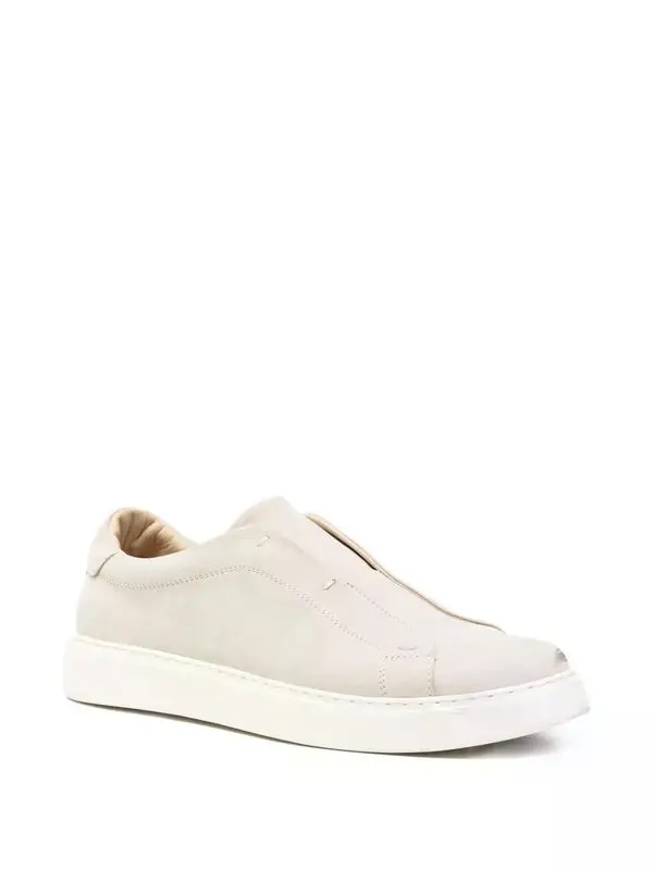 Eleventy Slip-on Leather Sneakers