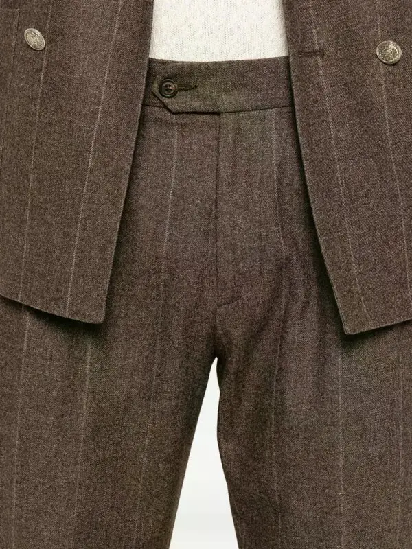 Eleventy Double-breasted Pinstripe-pattern Suit