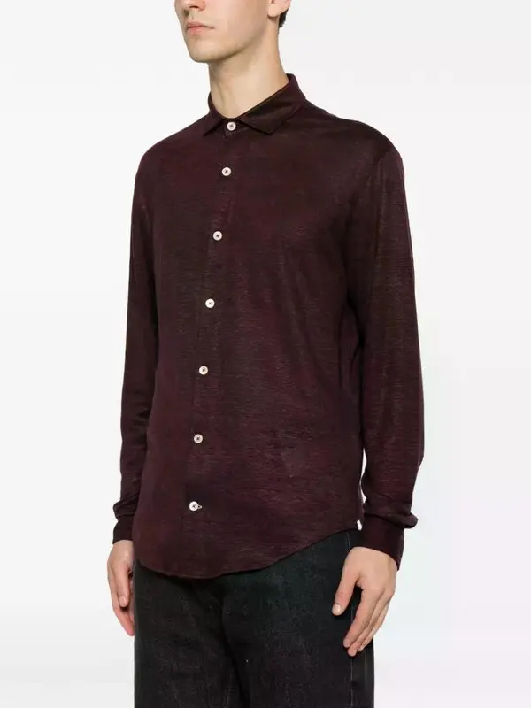 Eleventy Long-sleeve Linen Shirt