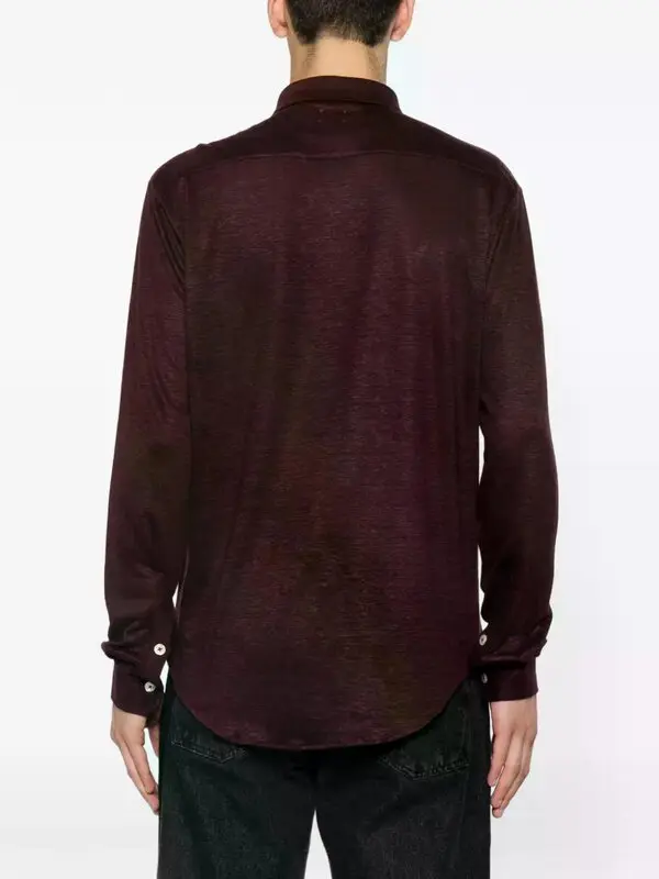 Eleventy Long-sleeve Linen Shirt