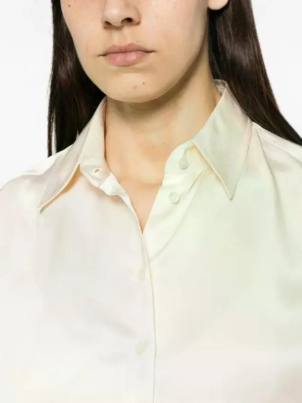 Brunello Cucinelli Balloon-sleeve Silk Shirt