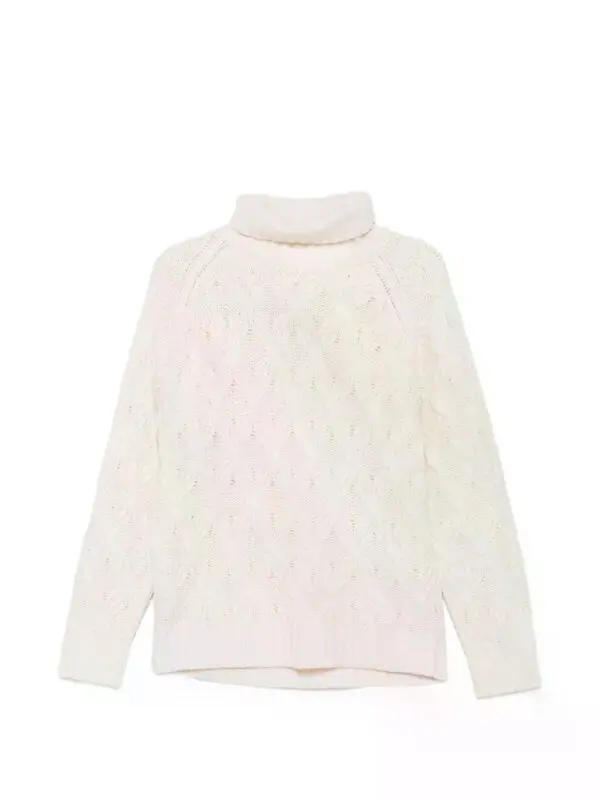 Eleventy Cable-knit Roll-neck Sweater