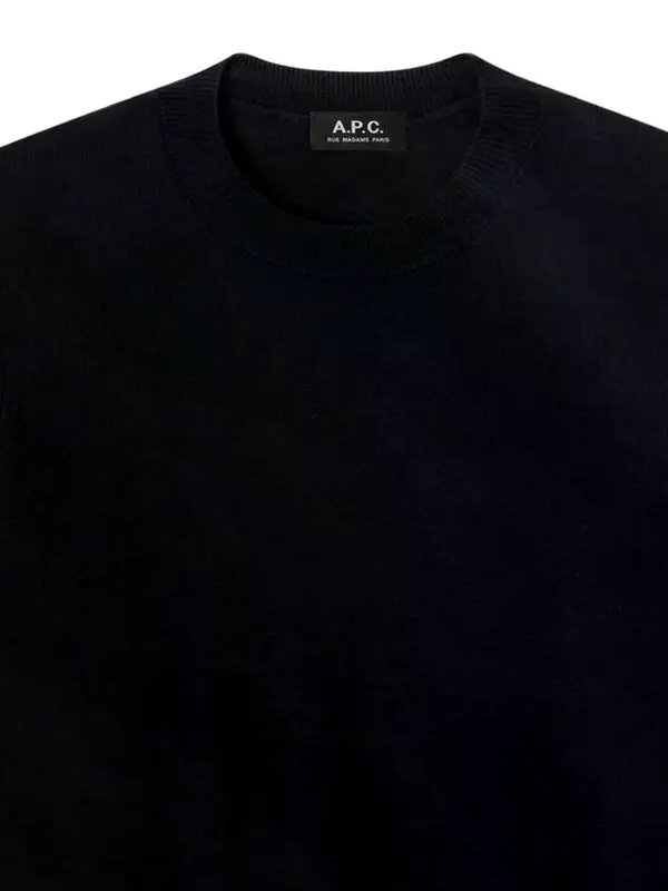 A.p.c. Logo-embroidered Wool Sweater