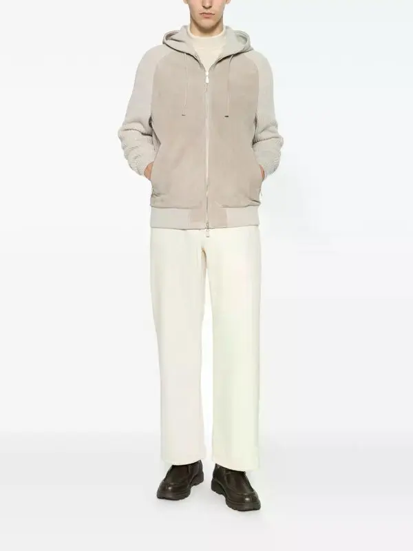 Eleventy Suede Panelled Jacket