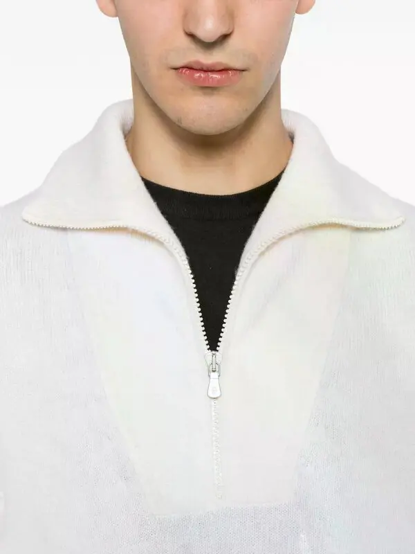Eleventy Zip Wool Sweater