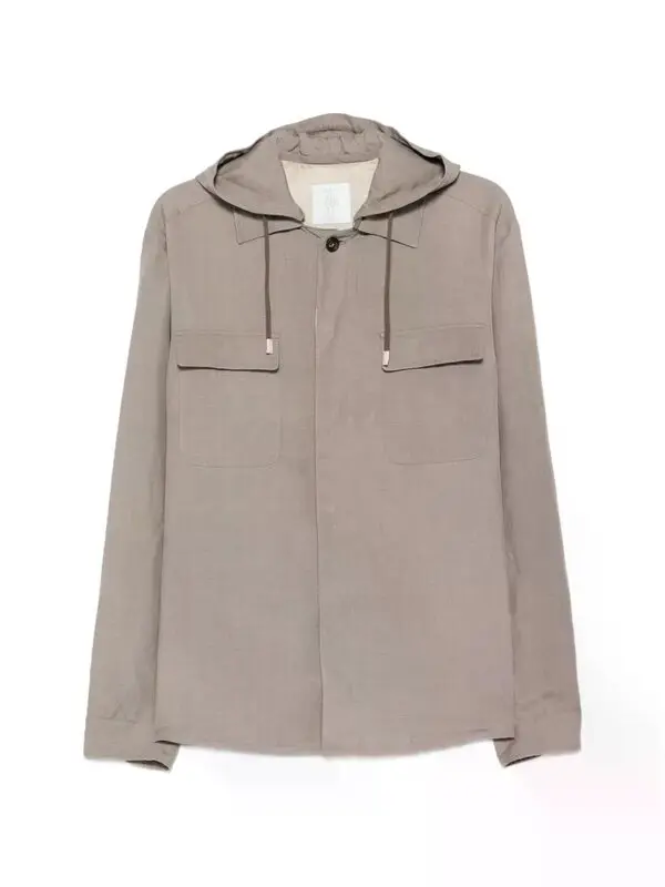 Eleventy Hooded Flap-pocket Jacket