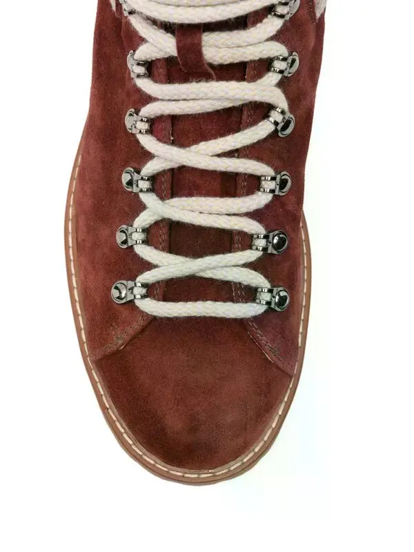Eleventy Suede Panelled Boots