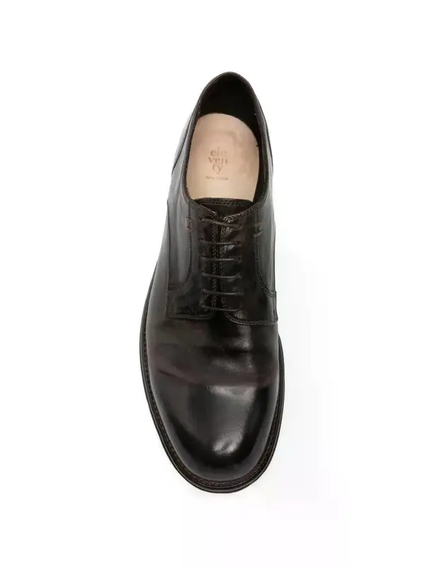 Eleventy Lace-up Leather Derby Shoes