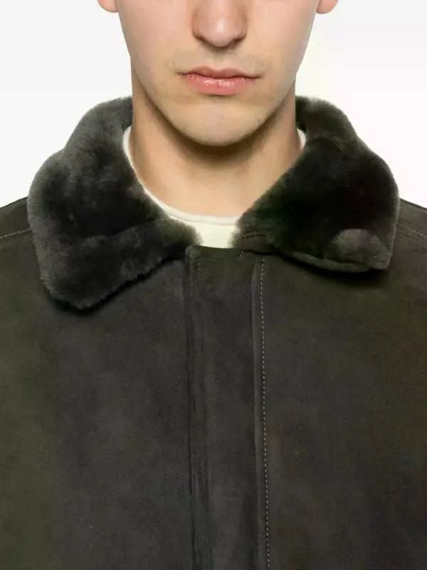 Eleventy Shearling-collar Bomber Jacket
