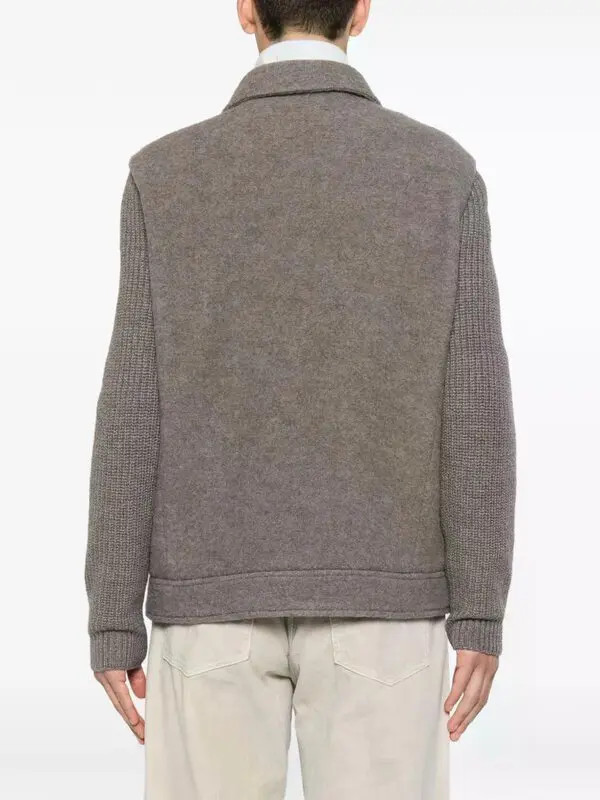Eleventy Knit-sleeves Jacket