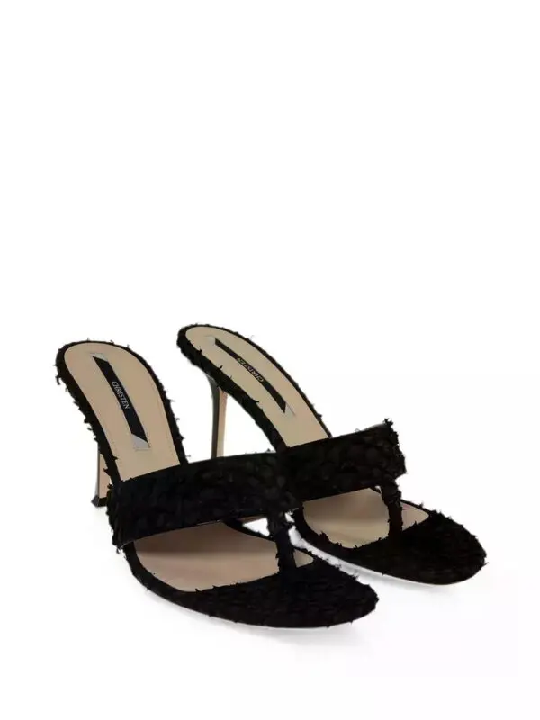 CHRISTEN Helix Thong Sandals - Black