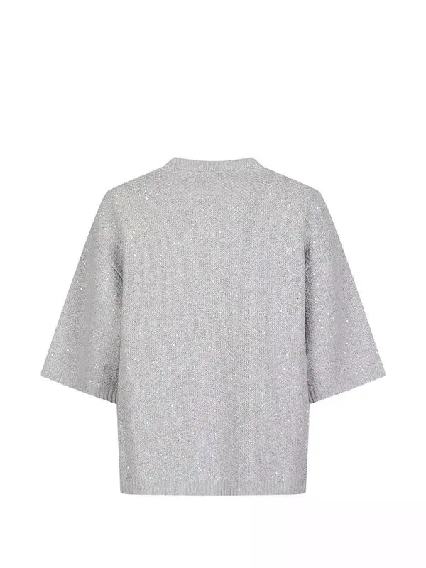 Fabiana Filippi Sequin Embellished Wool Sweater