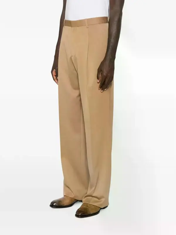 LARDINI Pleated Straight-leg Trousers