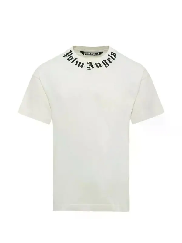 Palm Angels Logo-print Cotton T-shirt - White